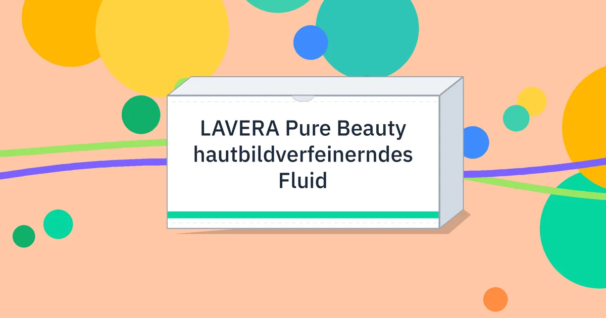 Symbolbild: Packung mit der Aufschrift LAVERA Pure Beauty hautbildverfeinerndes Fluid (PZN 16754511) – Verfügbarkeit und Bezug in Apotheken in Frankfurt am Main