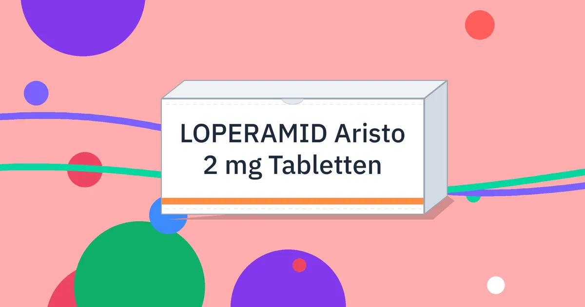 Symbolbild: Packung mit der Aufschrift LOPERAMID Aristo 2 mg Tabletten (PZN 07756505) – Verfügbarkeit und Bezug in Apotheken in Frankfurt am Main