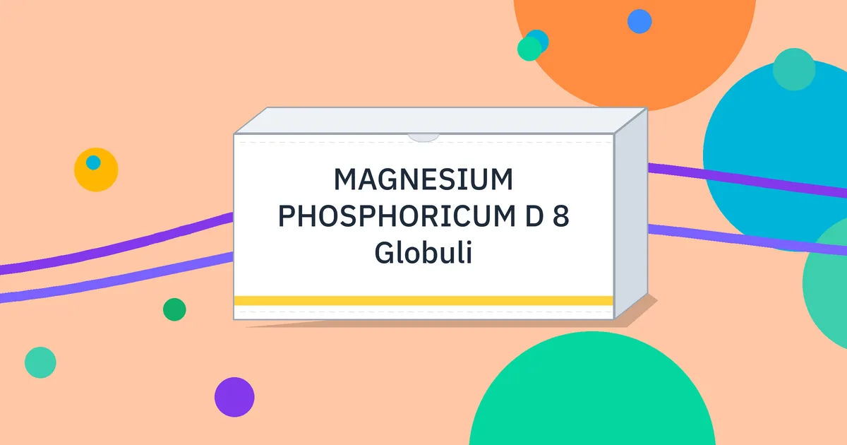 Symbolbild: Packung mit der Aufschrift MAGNESIUM PHOSPHORICUM D 8 Globuli (PZN 18759197) – Verfügbarkeit und Bezug in Apotheken in Frankfurt am Main