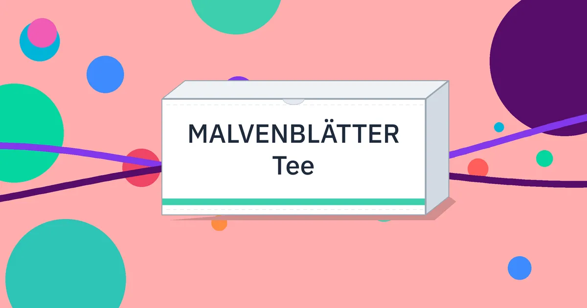 Symbolbild: Packung mit der Aufschrift MALVENBLÄTTER Tee (PZN 01580407) – Verfügbarkeit und Bezug in Apotheken in Frankfurt am Main