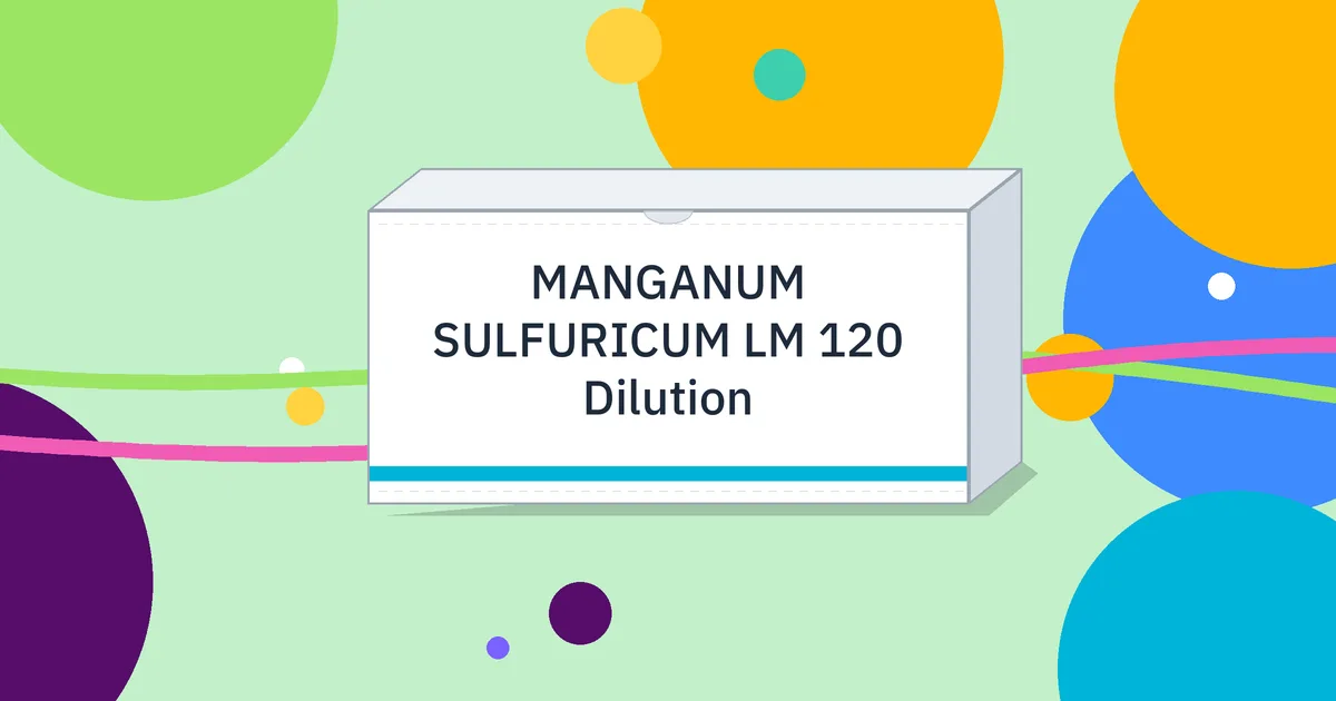 Symbolbild: Packung mit der Aufschrift MANGANUM SULFURICUM LM 120 Dilution (PZN 12946320) – Verfügbarkeit und Bezug in Apotheken in Frankfurt am Main