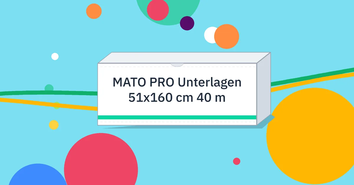 Symbolbild: Packung mit der Aufschrift MATO PRO Unterlagen 51x160 cm 40 m (PZN 06932354) – Verfügbarkeit und Bezug in Apotheken in Frankfurt am Main