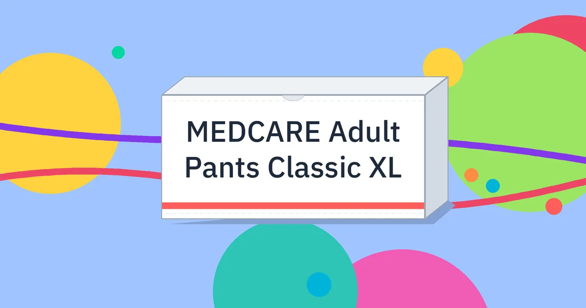 Symbolbild: Packung mit der Aufschrift MEDCARE Adult Pants Classic XL (PZN 19810173) – Verfügbarkeit und Bezug in Apotheken in Frankfurt am Main