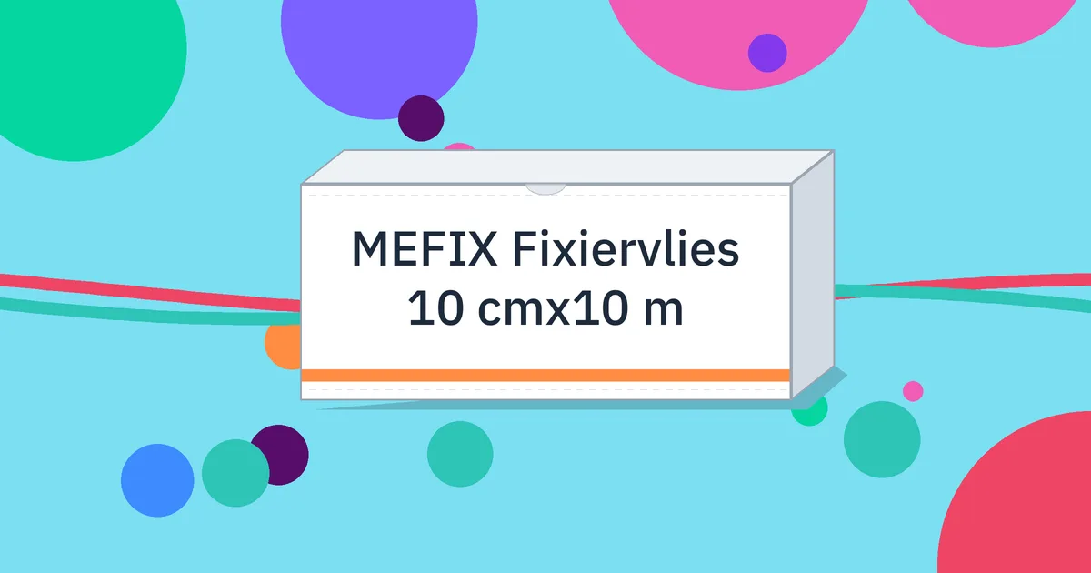 Symbolbild: Packung mit der Aufschrift MEFIX Fixiervlies 10 cmx10 m (PZN 13820986) – Verfügbarkeit und Bezug in Apotheken in Frankfurt am Main