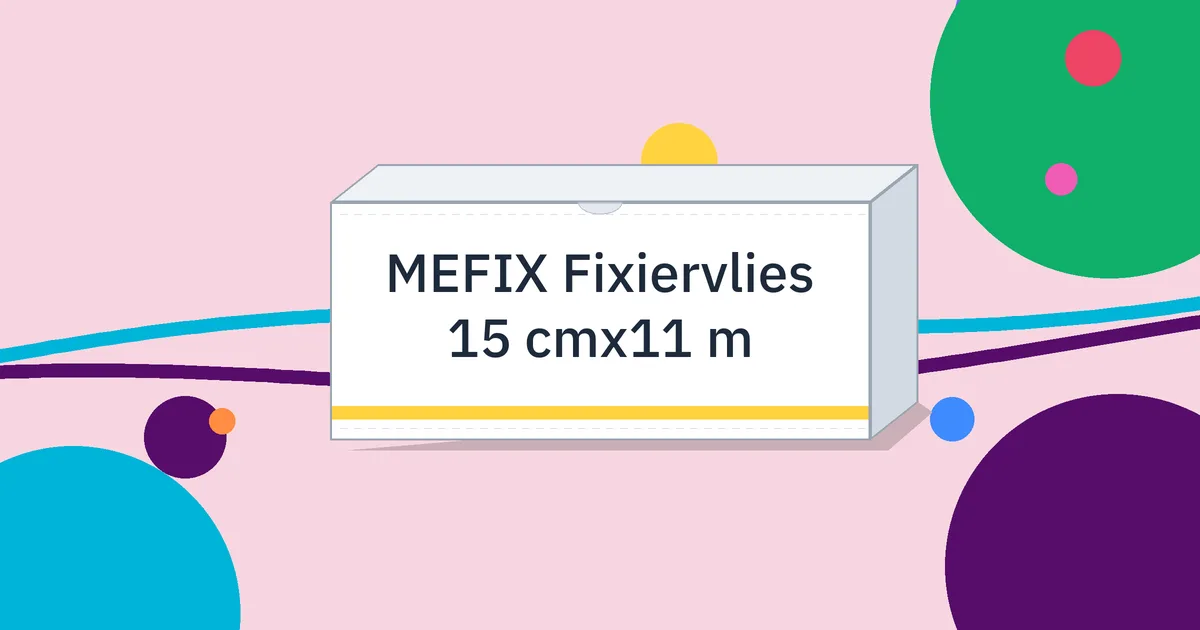 Symbolbild: Packung mit der Aufschrift MEFIX Fixiervlies 15 cmx11 m (PZN 11002775) – Verfügbarkeit und Bezug in Apotheken in Frankfurt am Main