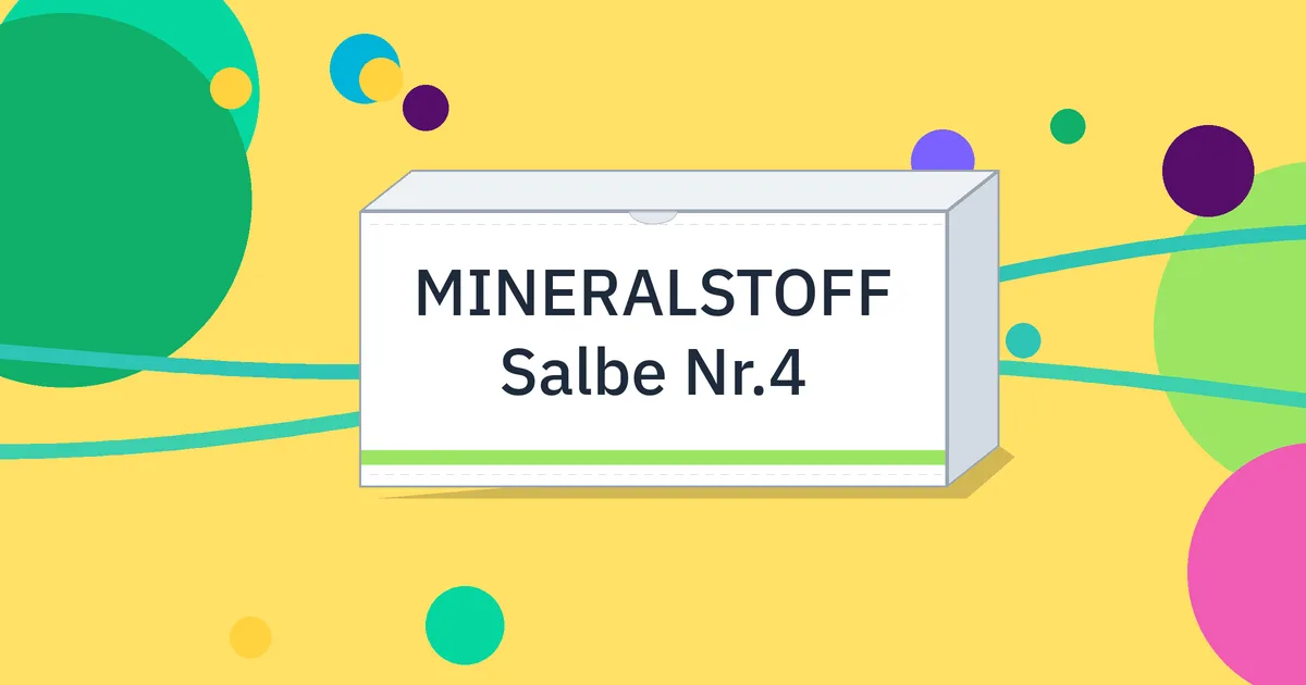 Symbolbild: Packung mit der Aufschrift MINERALSTOFF Salbe Nr.4 (PZN 02734249) – Verfügbarkeit und Bezug in Apotheken in Frankfurt am Main
