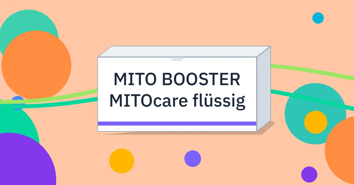 Symbolbild: Packung mit der Aufschrift MITO BOOSTER MITOcare flüssig (PZN 11375737) – Verfügbarkeit und Bezug in Apotheken in Frankfurt am Main
