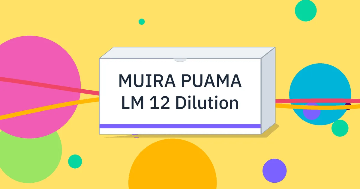 Symbolbild: Packung mit der Aufschrift MUIRA PUAMA LM 12 Dilution (PZN 13611188) – Verfügbarkeit und Bezug in Apotheken in Frankfurt am Main