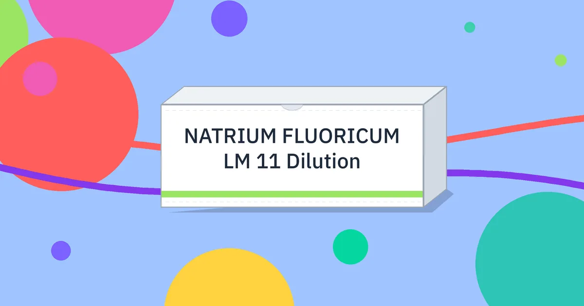 Symbolbild: Packung mit der Aufschrift NATRIUM FLUORICUM LM 11 Dilution (PZN 12962477) – Verfügbarkeit und Bezug in Apotheken in Frankfurt am Main