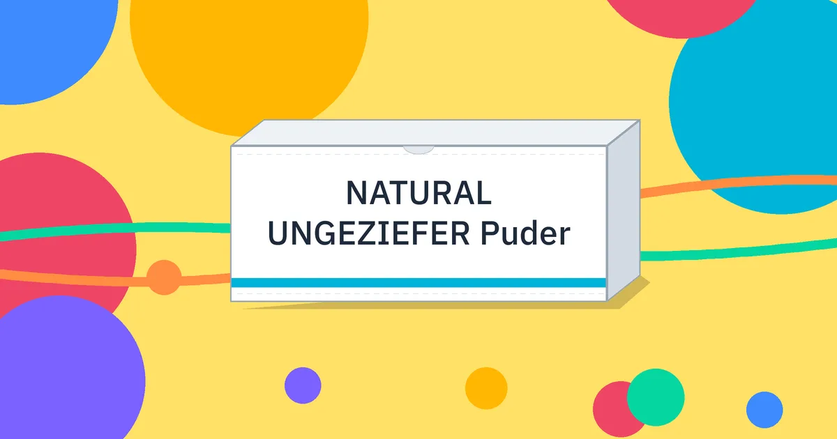 Symbolbild: Packung mit der Aufschrift NATURAL UNGEZIEFER Puder (PZN 18883135) – Verfügbarkeit und Bezug in Apotheken in Frankfurt am Main
