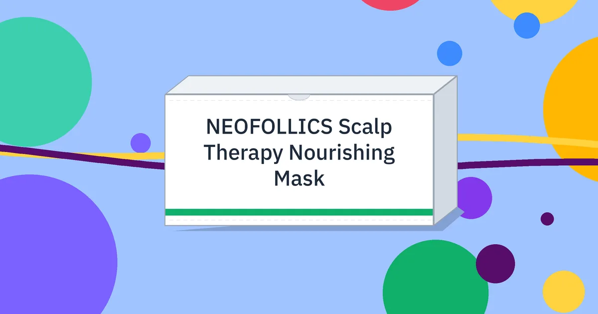 Symbolbild: Packung mit der Aufschrift NEOFOLLICS Scalp Therapy Nourishing Mask (PZN 19500627) – Verfügbarkeit und Bezug in Apotheken in Frankfurt am Main
