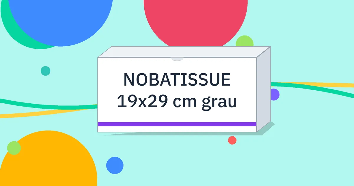 Symbolbild: Packung mit der Aufschrift NOBATISSUE 19x29 cm grau (PZN 00366333) – Verfügbarkeit und Bezug in Apotheken in Frankfurt am Main