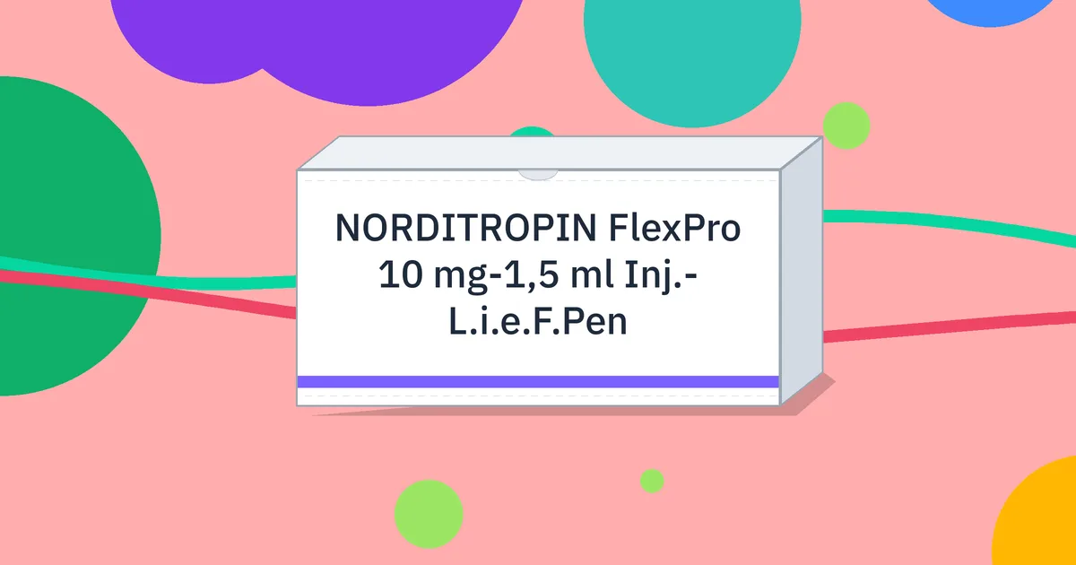 Symbolbild: Packung mit der Aufschrift NORDITROPIN FlexPro 10 mg-1,5 ml Inj.-L.i.e.F.Pen (PZN 19480876) – Verfügbarkeit und Bezug in Apotheken in Frankfurt am Main