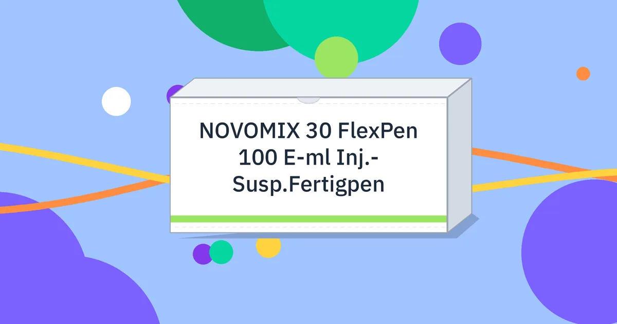 Symbolbild: Packung mit der Aufschrift NOVOMIX 30 FlexPen 100 E-ml Inj.-Susp.Fertigpen (PZN 02430182) – Verfügbarkeit und Bezug in Apotheken in Frankfurt am Main