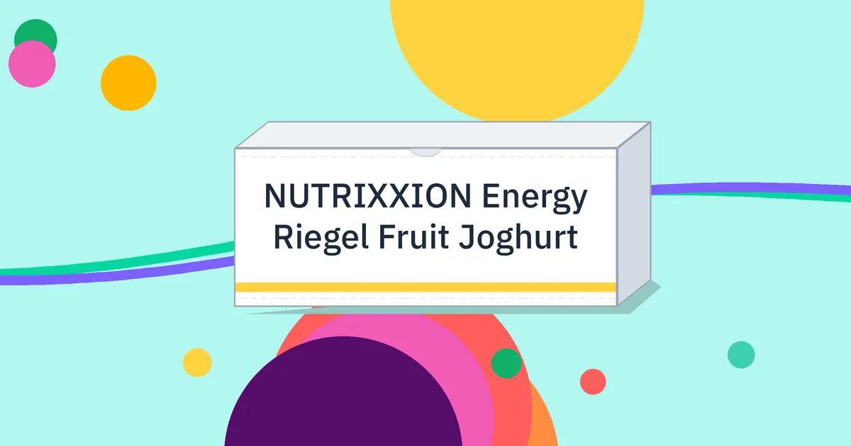 Symbolbild: Packung mit der Aufschrift NUTRIXXION Energy Riegel Fruit Joghurt (PZN 14212935) – Verfügbarkeit und Bezug in Apotheken in Frankfurt am Main