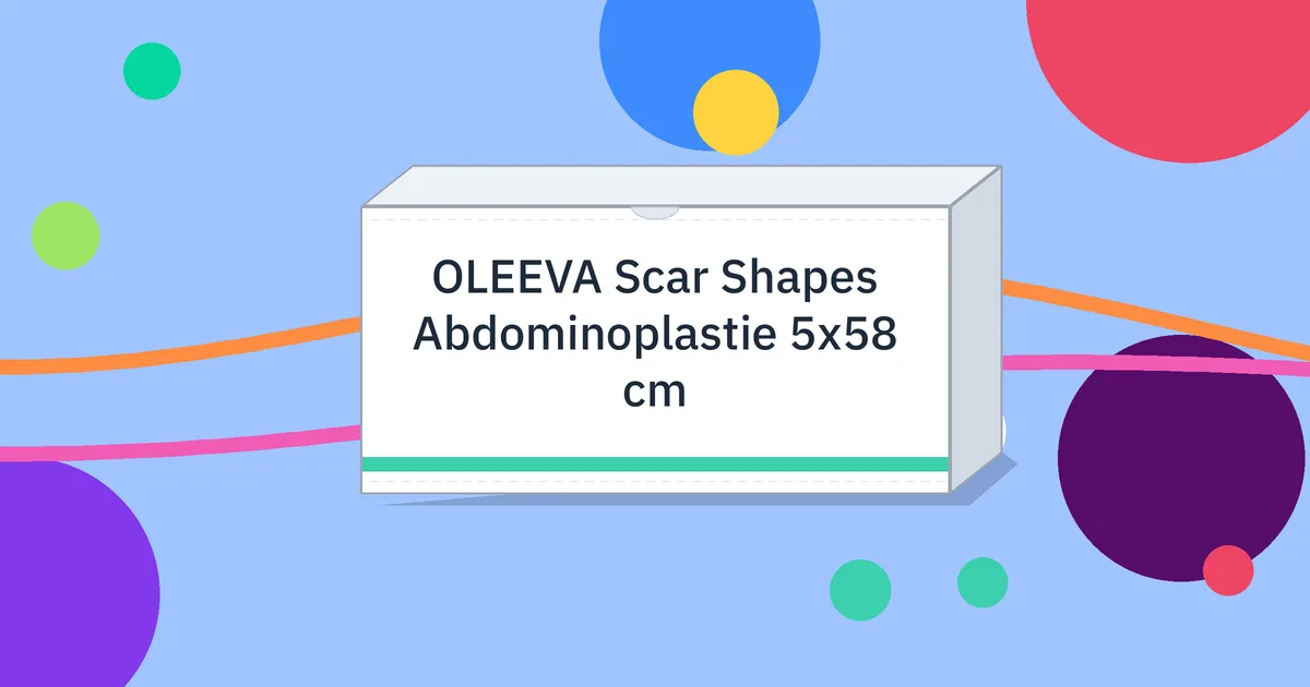 Symbolbild: Packung mit der Aufschrift OLEEVA Scar Shapes Abdominoplastie 5x58 cm (PZN 11577932) – Verfügbarkeit und Bezug in Apotheken in Frankfurt am Main