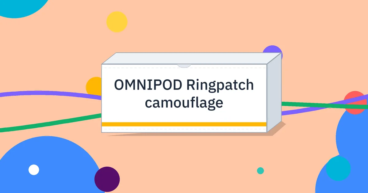Symbolbild: Packung mit der Aufschrift OMNIPOD Ringpatch camouflage (PZN 19867463) – Verfügbarkeit und Bezug in Apotheken in Frankfurt am Main