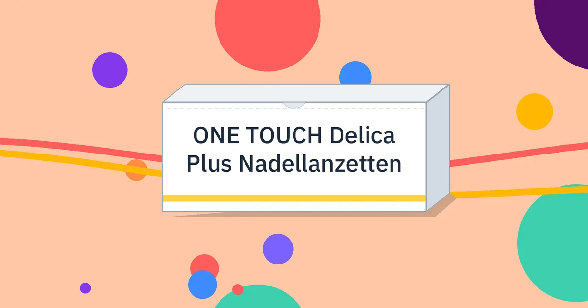 Symbolbild: Packung mit der Aufschrift ONE TOUCH Delica Plus Nadellanzetten (PZN 16604473) – Verfügbarkeit und Bezug in Apotheken in Frankfurt am Main