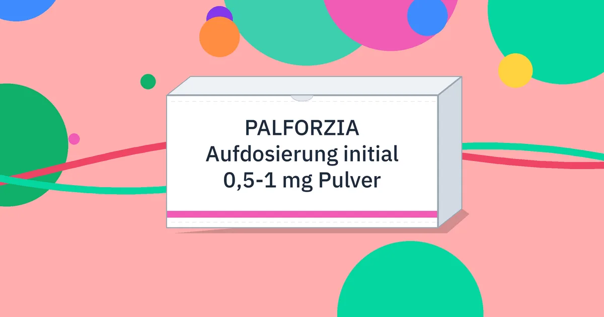 Symbolbild: Packung mit der Aufschrift PALFORZIA Aufdosierung initial 0,5-1 mg Pulver (PZN 16903164) – Verfügbarkeit und Bezug in Apotheken in Frankfurt am Main
