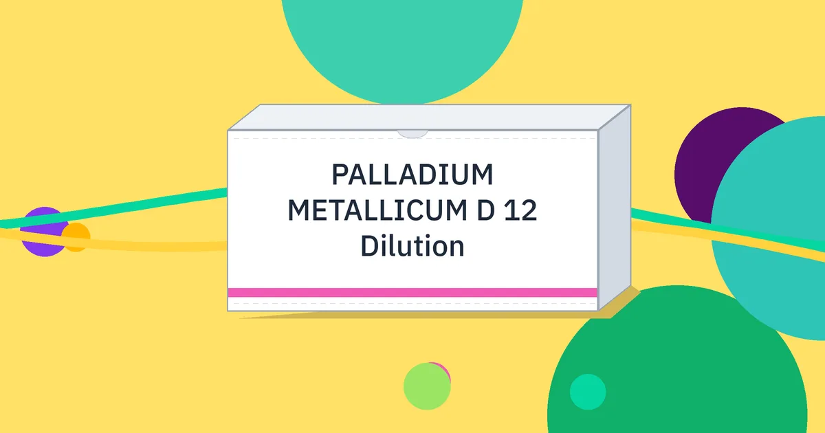 Symbolbild: Packung mit der Aufschrift PALLADIUM METALLICUM D 12 Dilution (PZN 07176469) – Verfügbarkeit und Bezug in Apotheken in Frankfurt am Main