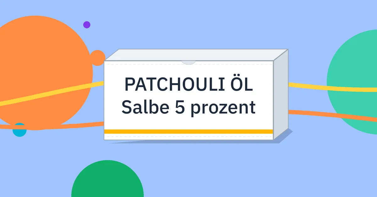 Symbolbild: Packung mit der Aufschrift PATCHOULI ÖL Salbe 5 prozent (PZN 18901206) – Verfügbarkeit und Bezug in Apotheken in Frankfurt am Main