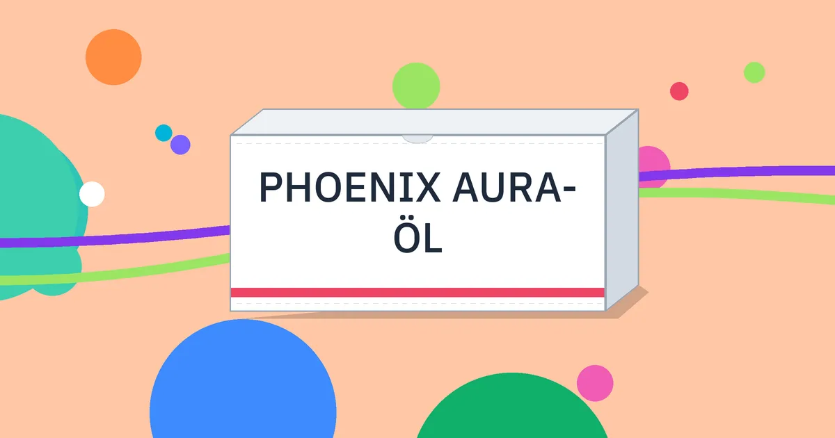 Symbolbild: Packung mit der Aufschrift PHOENIX AURA-ÖL (PZN 13476201) – Verfügbarkeit und Bezug in Apotheken in Frankfurt am Main