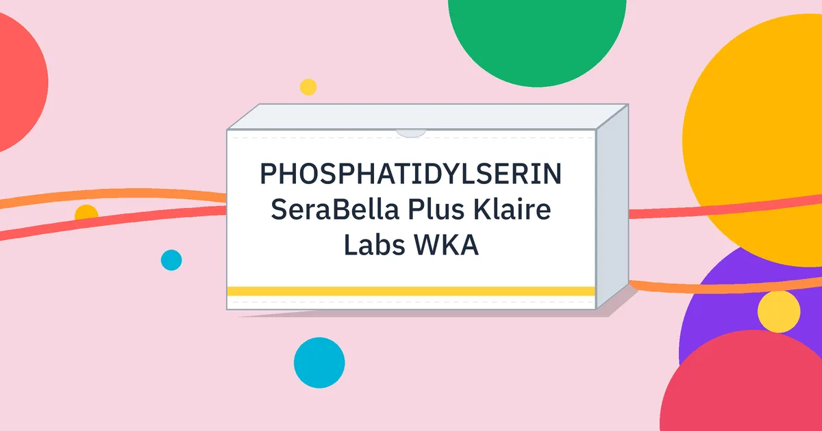 Symbolbild: Packung mit der Aufschrift PHOSPHATIDYLSERIN SeraBella Plus Klaire Labs WKA (PZN 20575866) – Verfügbarkeit und Bezug in Apotheken in Frankfurt am Main