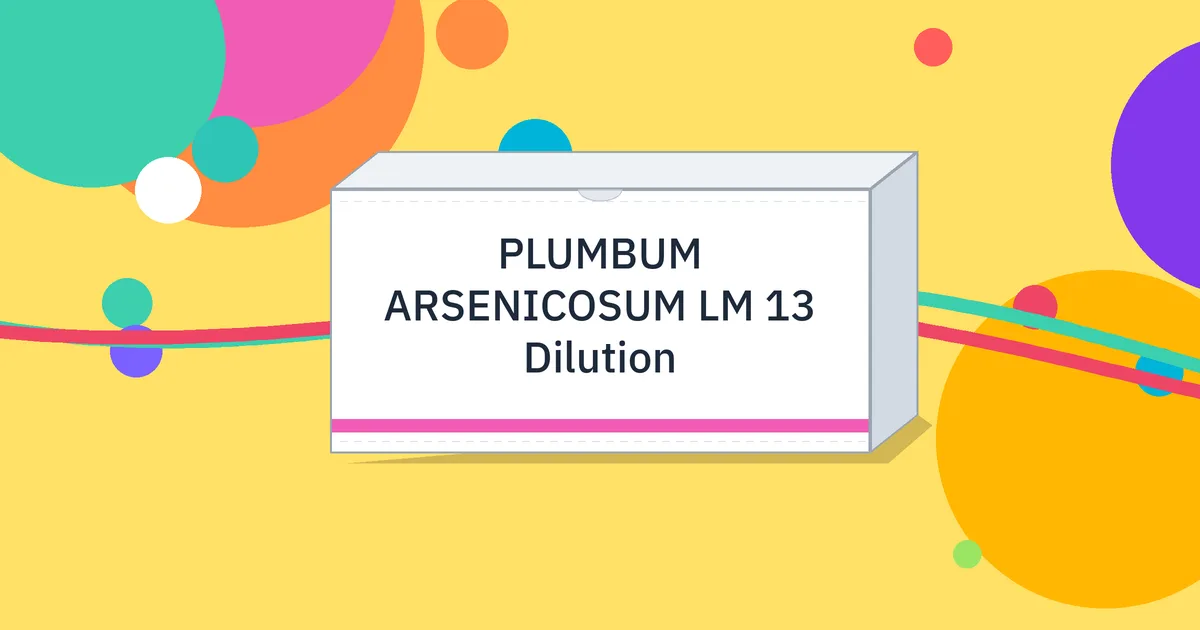 Symbolbild: Packung mit der Aufschrift PLUMBUM ARSENICOSUM LM 13 Dilution (PZN 13039297) – Verfügbarkeit und Bezug in Apotheken in Frankfurt am Main