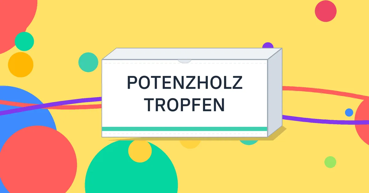 Symbolbild: Packung mit der Aufschrift POTENZHOLZ TROPFEN (PZN 14128212) – Verfügbarkeit und Bezug in Apotheken in Frankfurt am Main