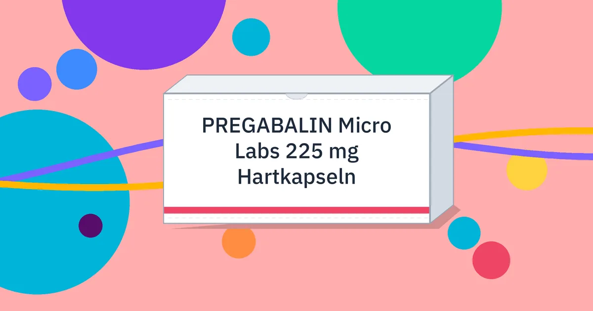 Symbolbild: Packung mit der Aufschrift PREGABALIN Micro Labs 225 mg Hartkapseln (PZN 19377606) – Verfügbarkeit und Bezug in Apotheken in Frankfurt am Main