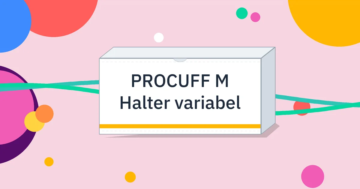 Symbolbild: Packung mit der Aufschrift PROCUFF M Halter variabel (PZN 16333347) – Verfügbarkeit und Bezug in Apotheken in Frankfurt am Main