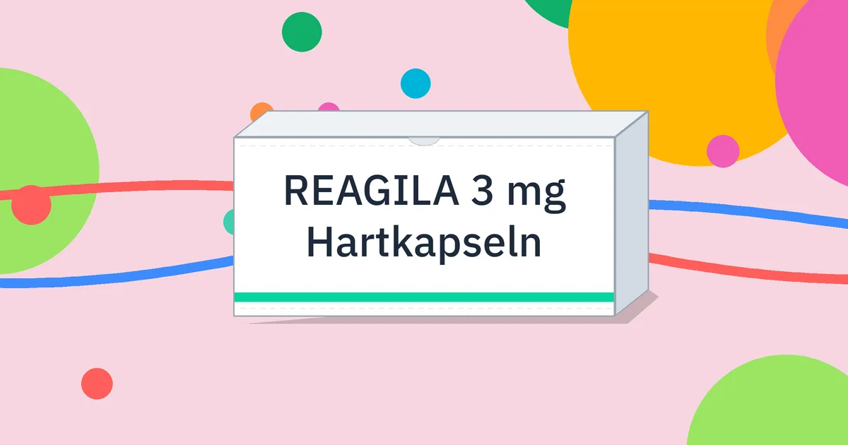 Symbolbild: Packung mit der Aufschrift REAGILA 3 mg Hartkapseln (PZN 15890324) – Verfügbarkeit und Bezug in Apotheken in Frankfurt am Main