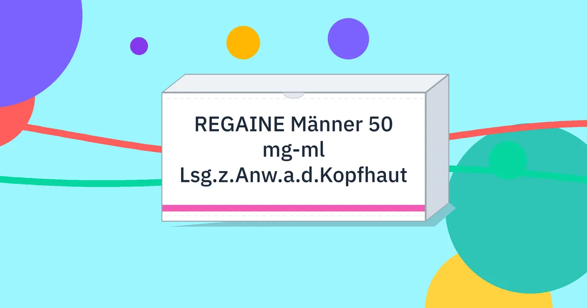 Symbolbild: Packung mit der Aufschrift REGAINE Männer 50 mg-ml Lsg.z.Anw.a.d.Kopfhaut (PZN 19175021) – Verfügbarkeit und Bezug in Apotheken in Frankfurt am Main