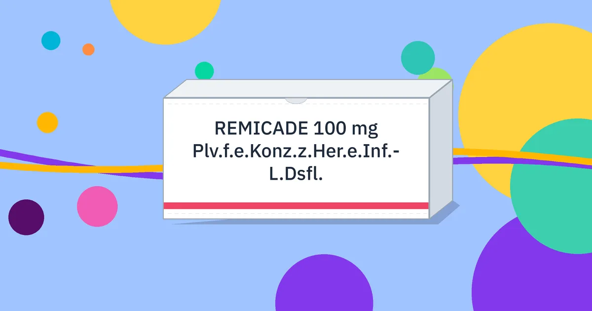 Symbolbild: Packung mit der Aufschrift REMICADE 100 mg Plv.f.e.Konz.z.Her.e.Inf.-L.Dsfl. (PZN 00200213) – Verfügbarkeit und Bezug in Apotheken in Frankfurt am Main