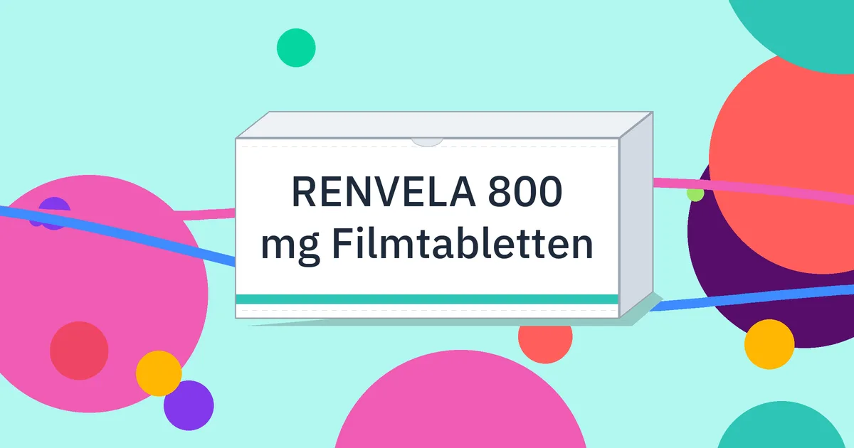 Symbolbild: Packung mit der Aufschrift RENVELA 800 mg Filmtabletten (PZN 07578297) – Verfügbarkeit und Bezug in Apotheken in Frankfurt am Main