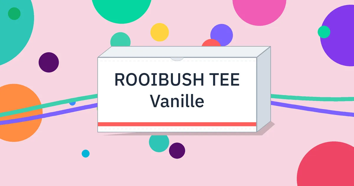 Symbolbild: Packung mit der Aufschrift ROOIBUSH TEE Vanille (PZN 00278037) – Verfügbarkeit und Bezug in Apotheken in Frankfurt am Main