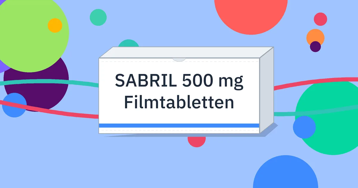Symbolbild: Packung mit der Aufschrift SABRIL 500 mg Filmtabletten (PZN 16363319) – Verfügbarkeit und Bezug in Apotheken in Frankfurt am Main