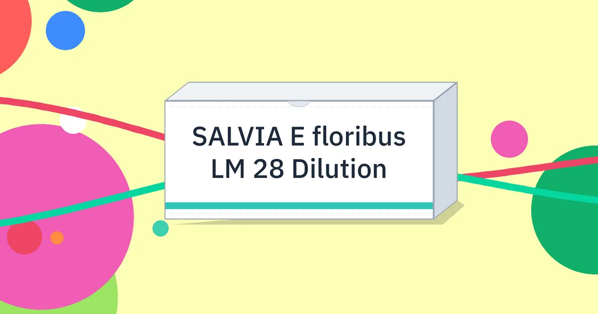 Symbolbild: Packung mit der Aufschrift SALVIA E floribus LM 28 Dilution (PZN 13179242) – Verfügbarkeit und Bezug in Apotheken in Frankfurt am Main