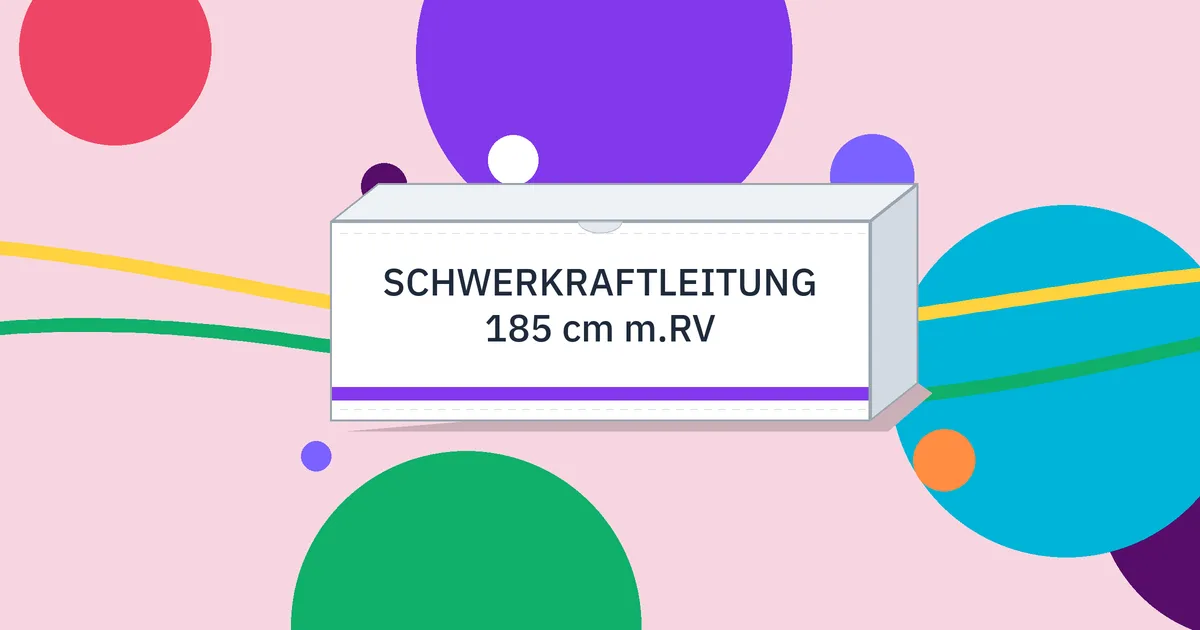 Symbolbild: Packung mit der Aufschrift SCHWERKRAFTLEITUNG 185 cm m.RV (PZN 00671616) – Verfügbarkeit und Bezug in Apotheken in Frankfurt am Main