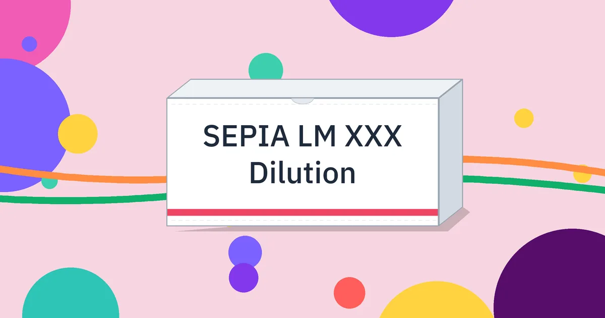 Symbolbild: Packung mit der Aufschrift SEPIA LM XXX Dilution (PZN 02675771) – Verfügbarkeit und Bezug in Apotheken in Frankfurt am Main