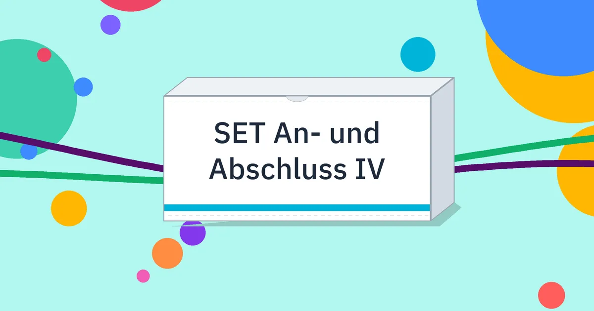 Symbolbild: Packung mit der Aufschrift SET An- und Abschluss IV (PZN 16016078) – Verfügbarkeit und Bezug in Apotheken in Frankfurt am Main