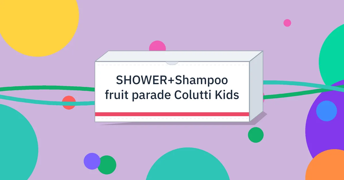 Symbolbild: Packung mit der Aufschrift SHOWER+Shampoo fruit parade Colutti Kids (PZN 11349295) – Verfügbarkeit und Bezug in Apotheken in Frankfurt am Main