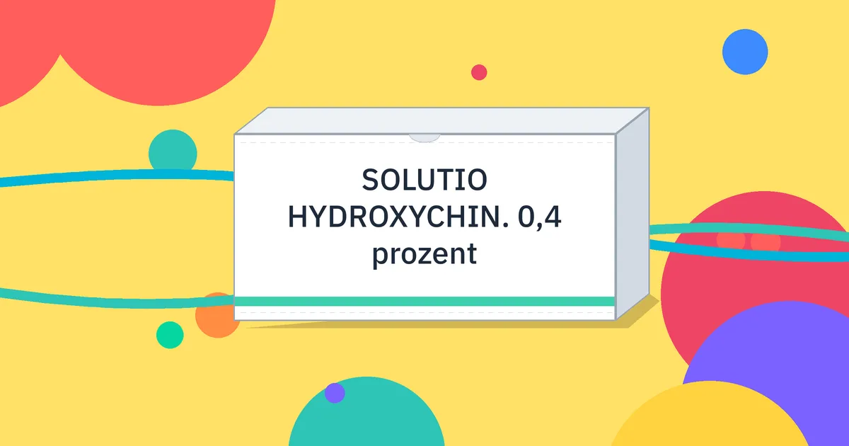 Symbolbild: Packung mit der Aufschrift SOLUTIO HYDROXYCHIN. 0,4 prozent (PZN 04323823) – Verfügbarkeit und Bezug in Apotheken in Frankfurt am Main