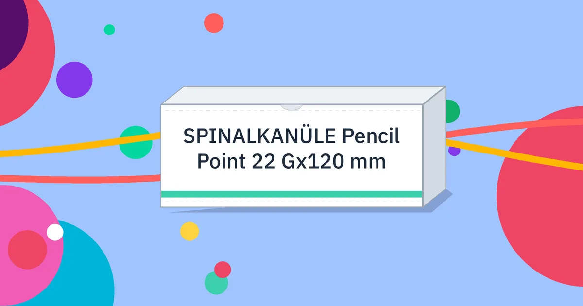 Symbolbild: Packung mit der Aufschrift SPINALKANÜLE Pencil Point 22 Gx120 mm (PZN 00995879) – Verfügbarkeit und Bezug in Apotheken in Frankfurt am Main