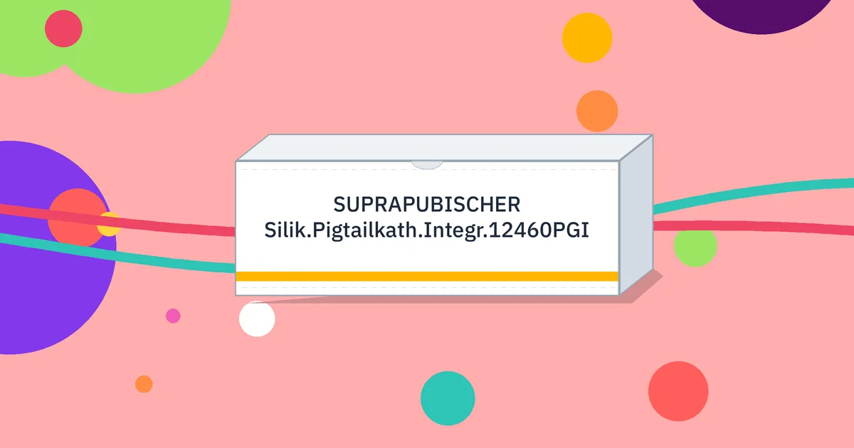 Symbolbild: Packung mit der Aufschrift SUPRAPUBISCHER Silik.Pigtailkath.Integr.12460PGI (PZN 00792544) – Verfügbarkeit und Bezug in Apotheken in Frankfurt am Main