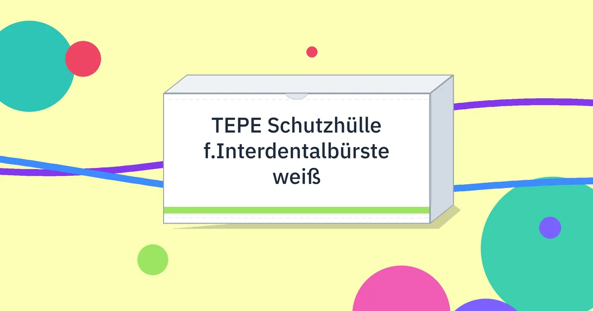Symbolbild: Packung mit der Aufschrift TEPE Schutzhülle f.Interdentalbürste weiß (PZN 02459300) – Verfügbarkeit und Bezug in Apotheken in Frankfurt am Main