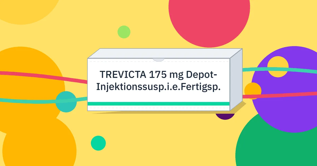 Symbolbild: Packung mit der Aufschrift TREVICTA 175 mg Depot-Injektionssusp.i.e.Fertigsp. (PZN 14365136) – Verfügbarkeit und Bezug in Apotheken in Frankfurt am Main