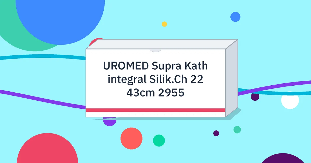 Symbolbild: Packung mit der Aufschrift UROMED Supra Kath integral Silik.Ch 22 43cm 2955 (PZN 00150248) – Verfügbarkeit und Bezug in Apotheken in Frankfurt am Main