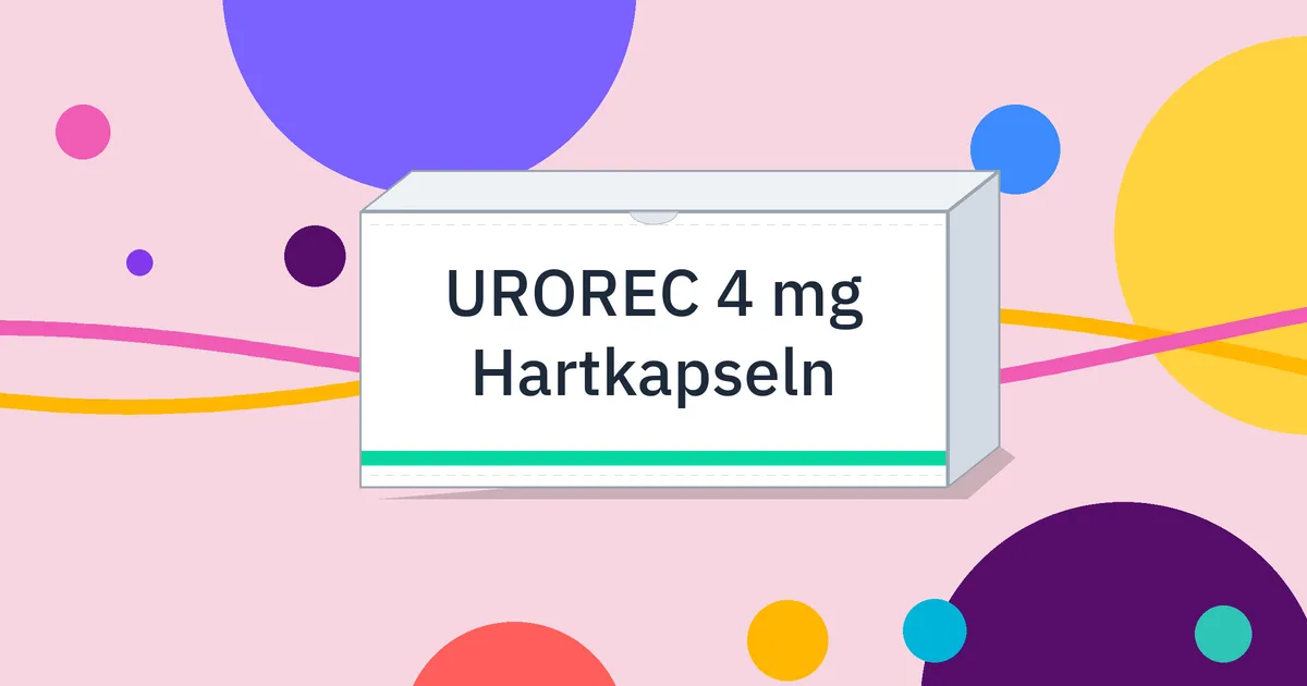 Symbolbild: Packung mit der Aufschrift UROREC 4 mg Hartkapseln (PZN 06476198) – Verfügbarkeit und Bezug in Apotheken in Frankfurt am Main