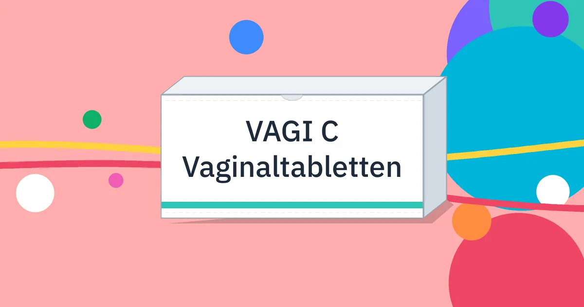 Symbolbild: Packung mit der Aufschrift VAGI C Vaginaltabletten (PZN 08897001) – Verfügbarkeit und Bezug in Apotheken in Frankfurt am Main